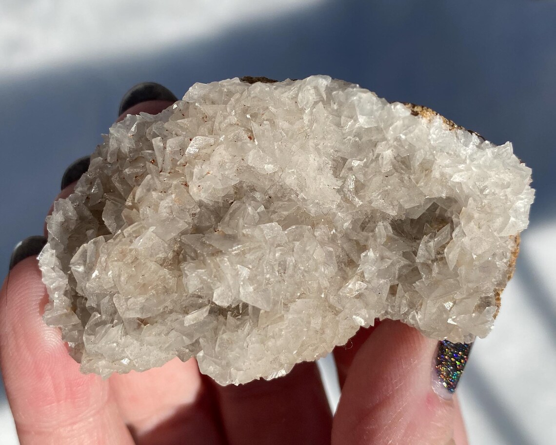 Poker Chip Calcite Cluster White Bladed Calcite Mineral | Etsy