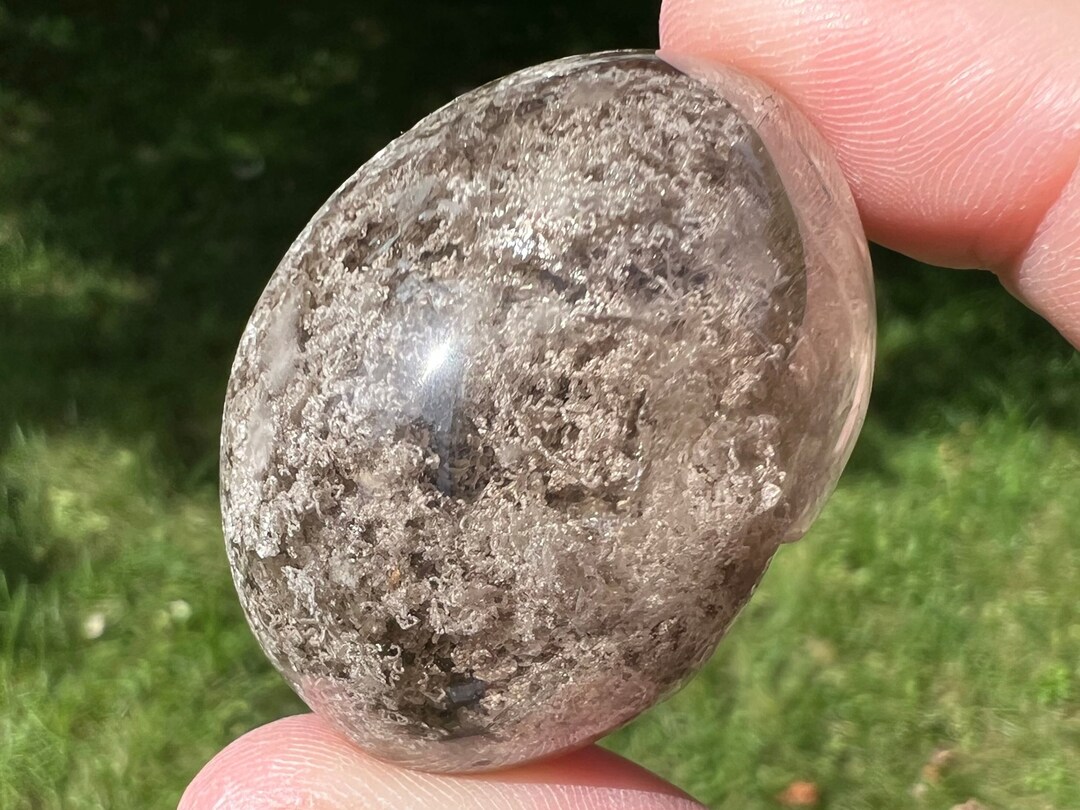 Lodolite Quartz Lens #5 Polished White Scenic Garden Quartz, Shaman ...
