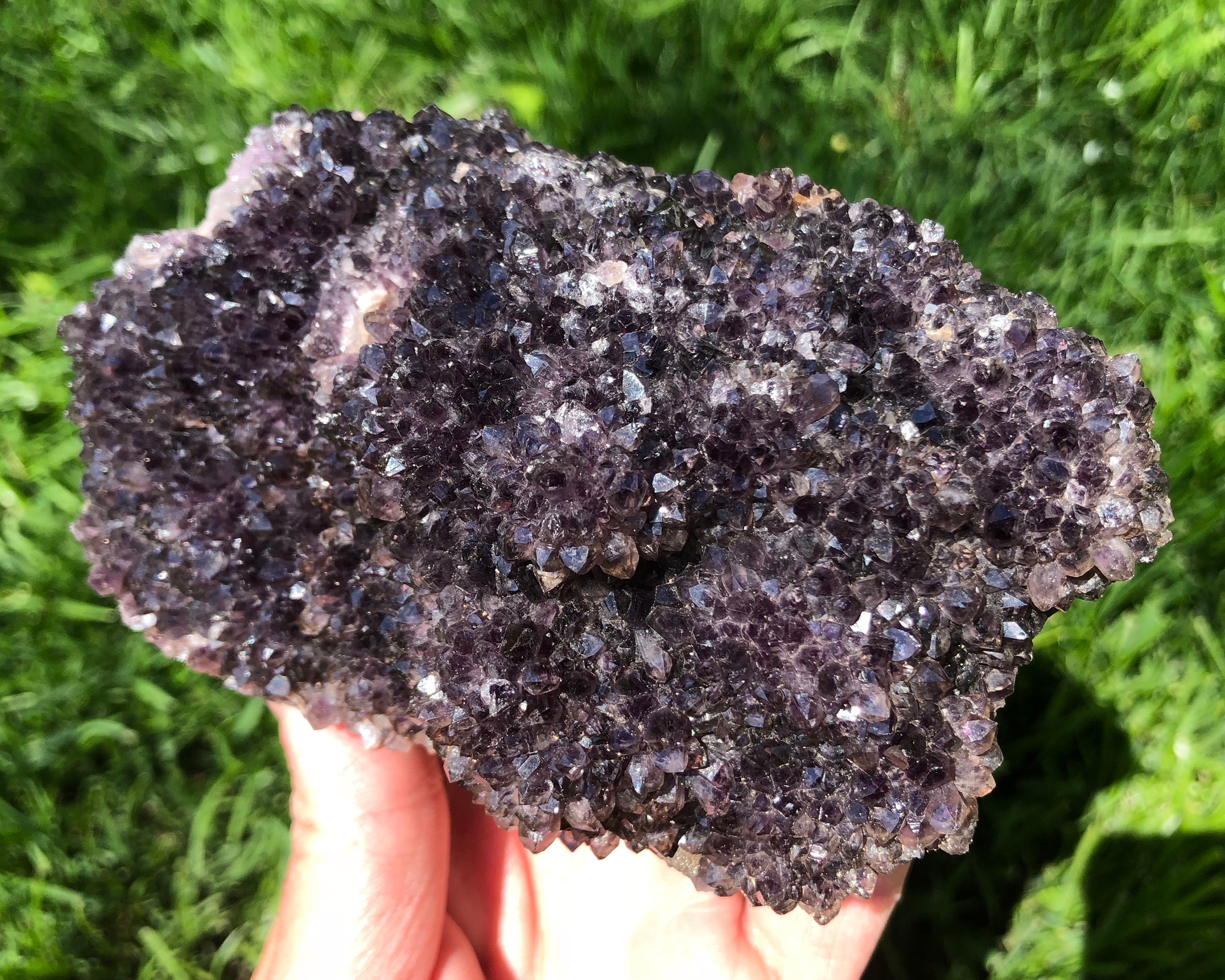 Rocks & Geodes Large Amethyst Stalactite Cluster with Pseudomorph from ...