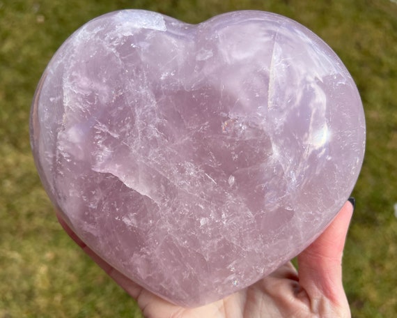 6 Star Rose Quartz Heart Large Heart Huge XL Pink Crystal Heart Gemstone Heart Crystal for Love Gift for Her Home Decor Libra 9 Etsy Canada