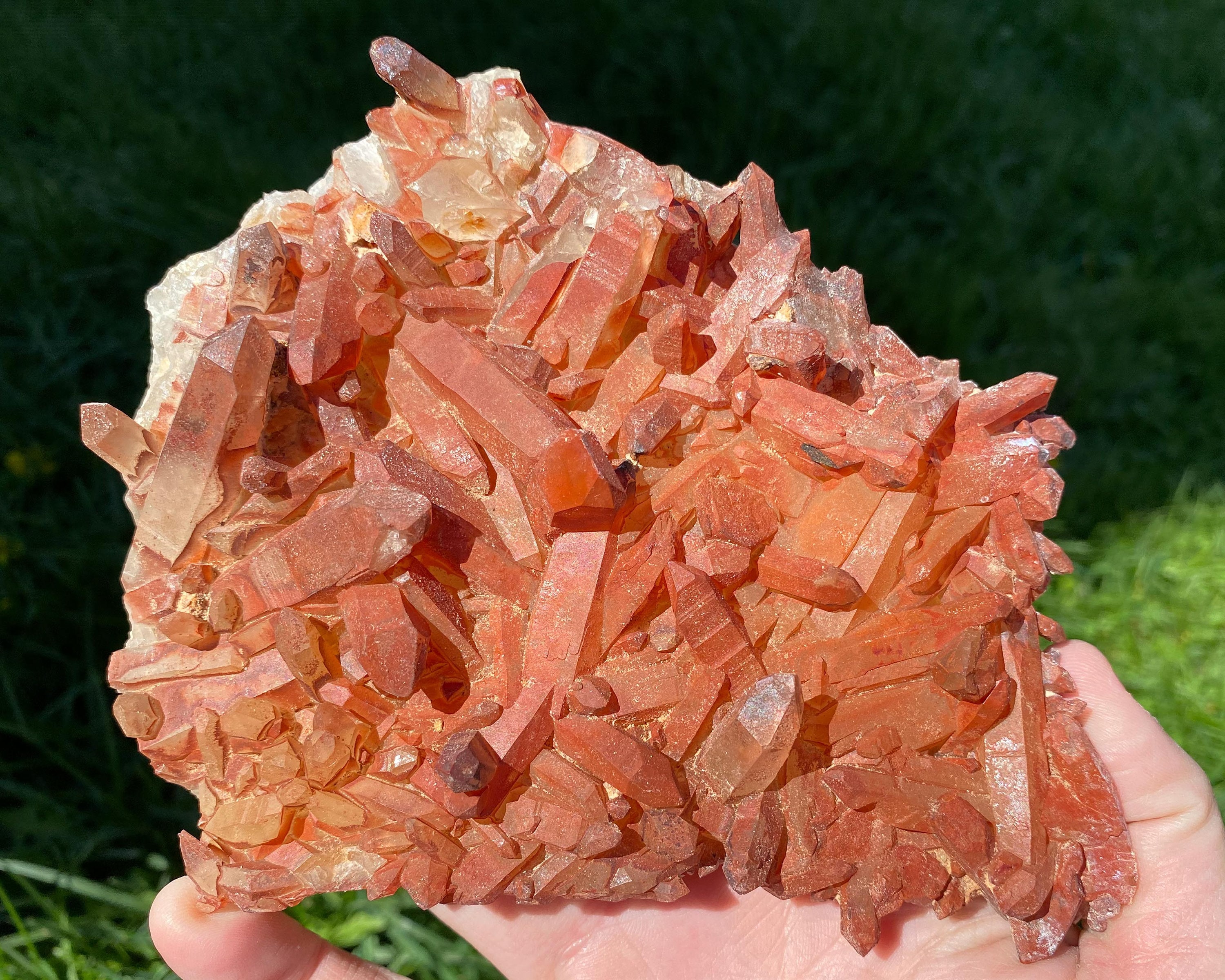 Ferruginous Brazilian Red Strawberry Hematite Amethyst Quartz ...