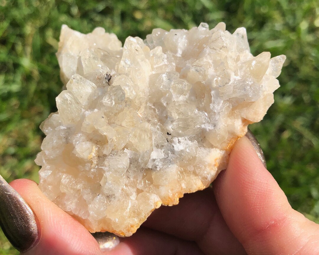 Sparkly Dogtooth Calcite Cluster From Geode From Morocco #10 - Etsy