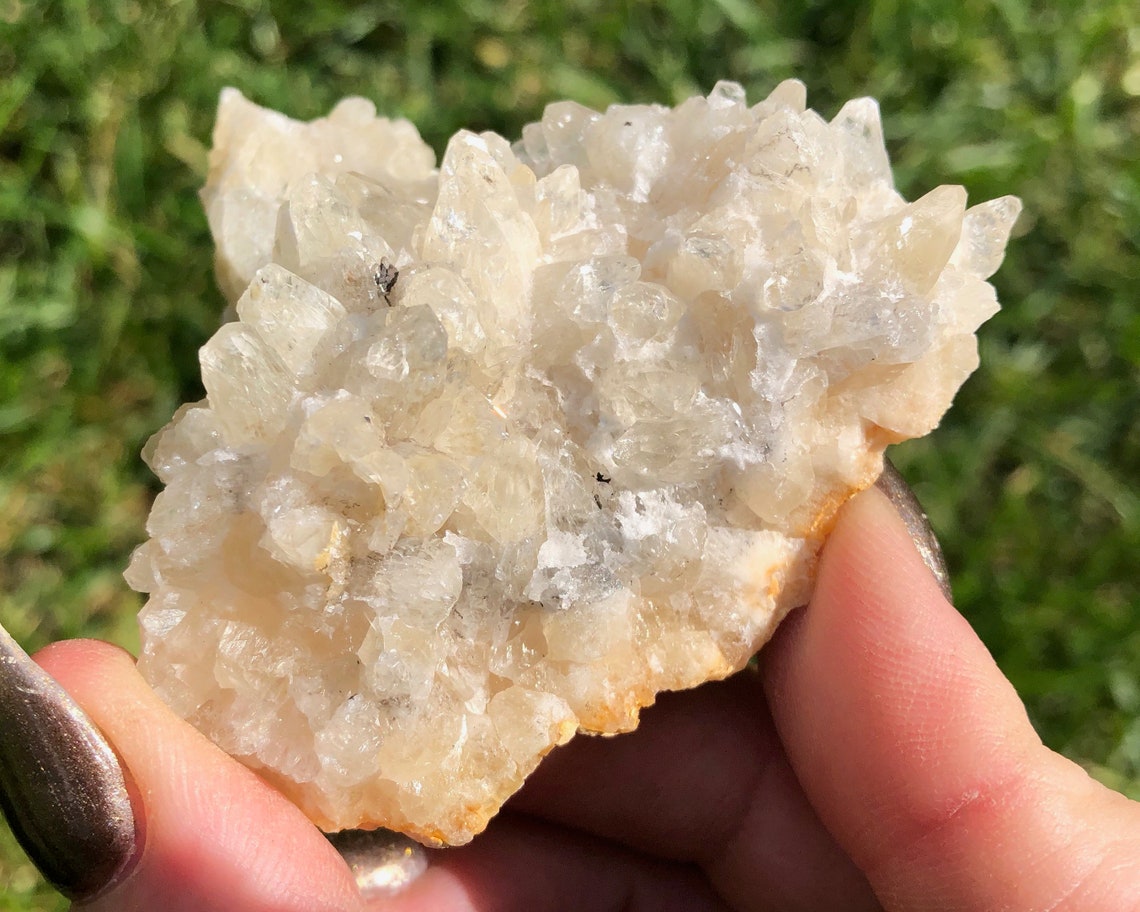Sparkly Dogtooth Calcite Cluster From Geode From Morocco 10 - Etsy