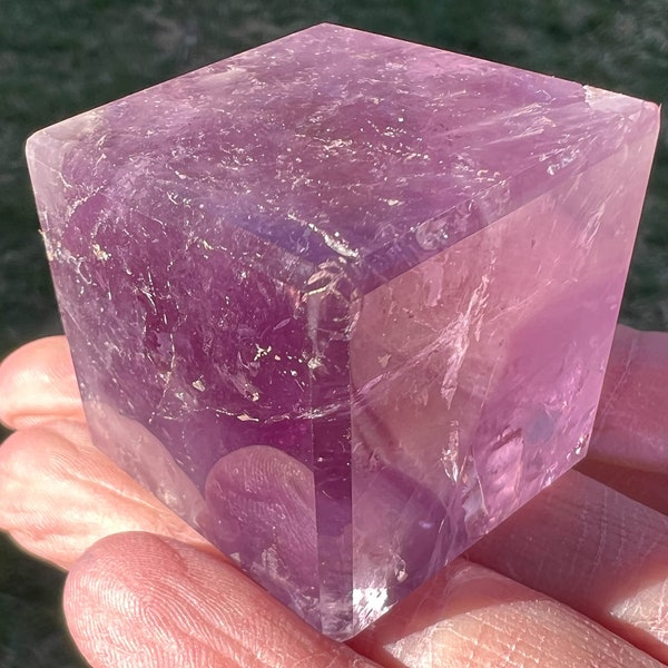 Amethyst Cube - Etsy