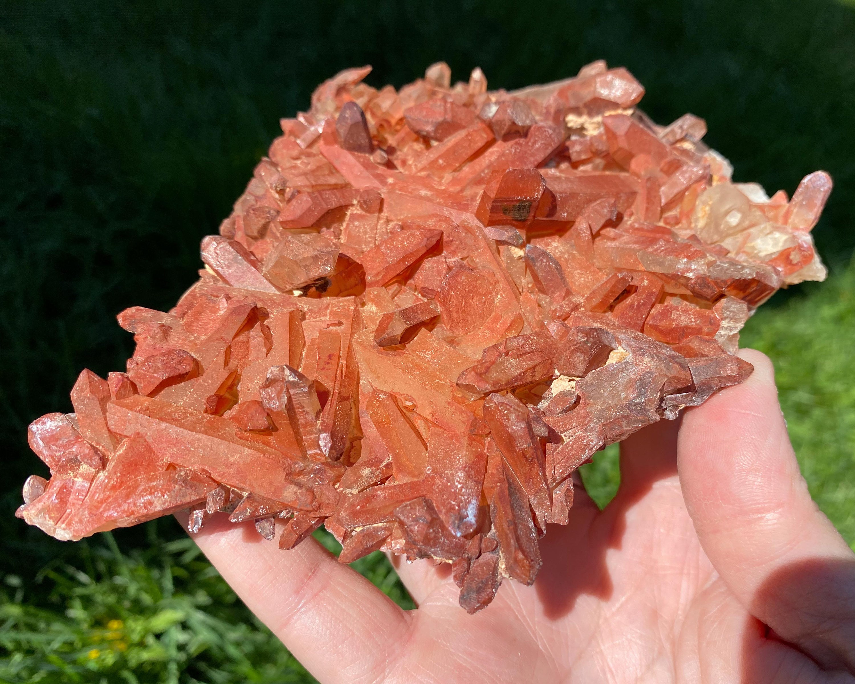 Ferruginous Brazilian Red Strawberry Hematite Amethyst Quartz ...