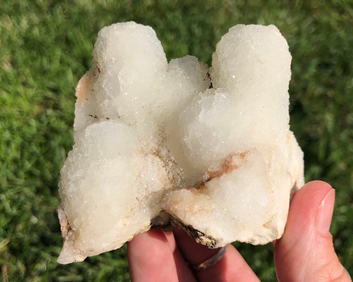 Sparkly Druzy Quartz on Chalcedony Stalactite Cluster From - Etsy