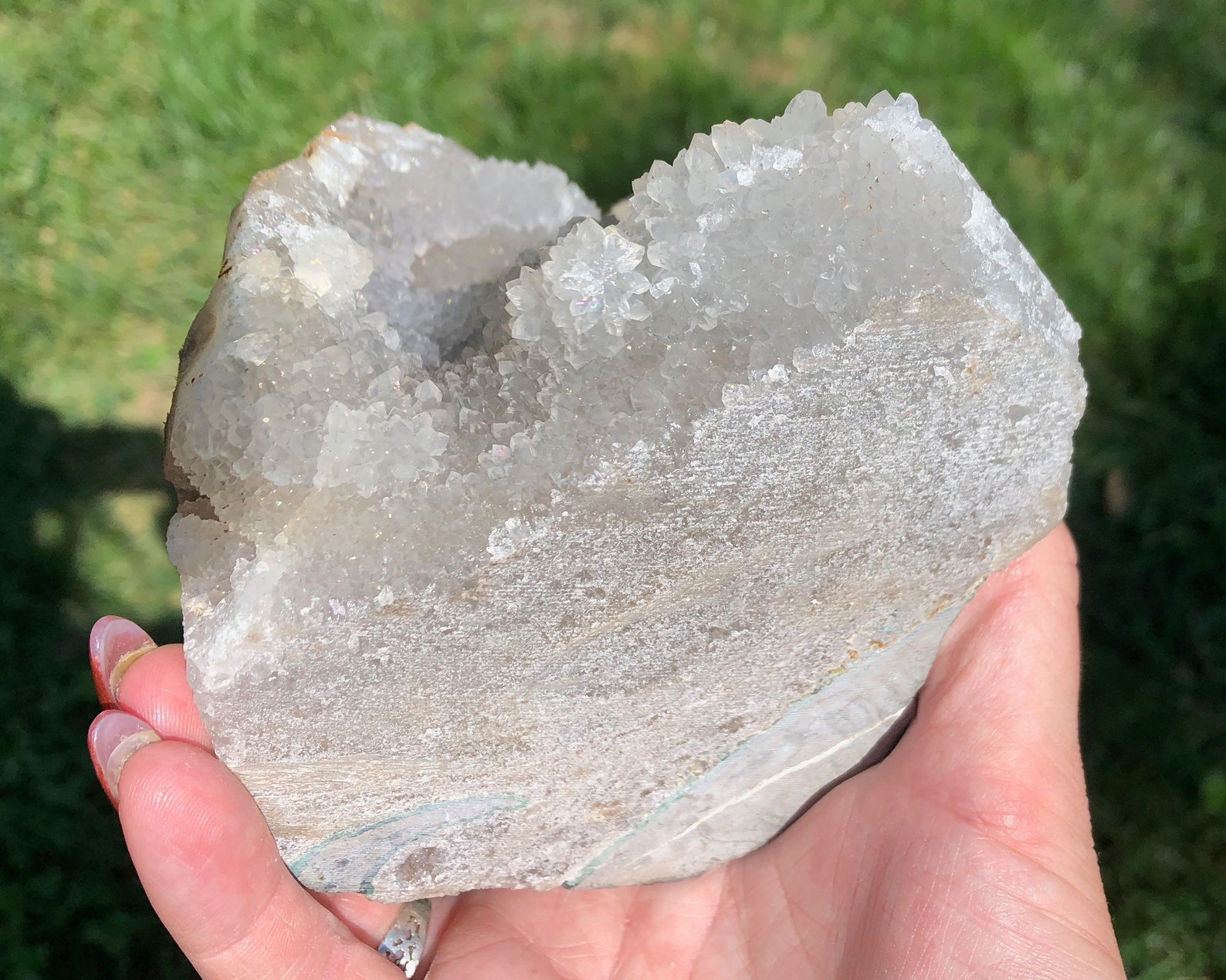 Druzy Quartz Display Piece With Stalactites Cut Base Druzy - Etsy