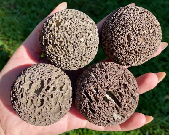 One 2 Lava Stone Sphere Large Crystal Ball Crystals - Etsy