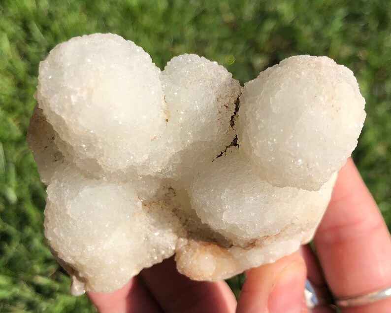 Sparkly Druzy Quartz Chalcedony Stalactite Cluster, Indian Crystal ...