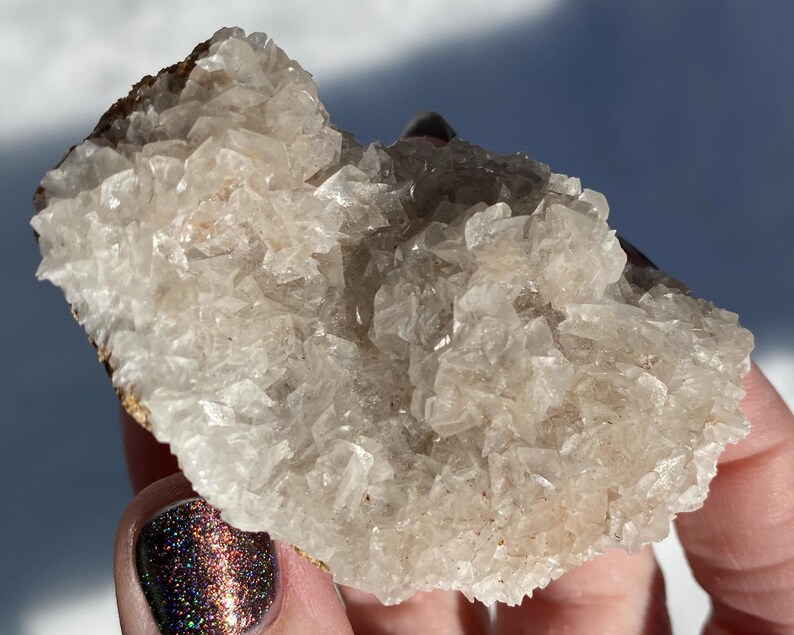 Poker Chip Calcite Cluster, White Bladed Calcite, Mineral Specimen ...