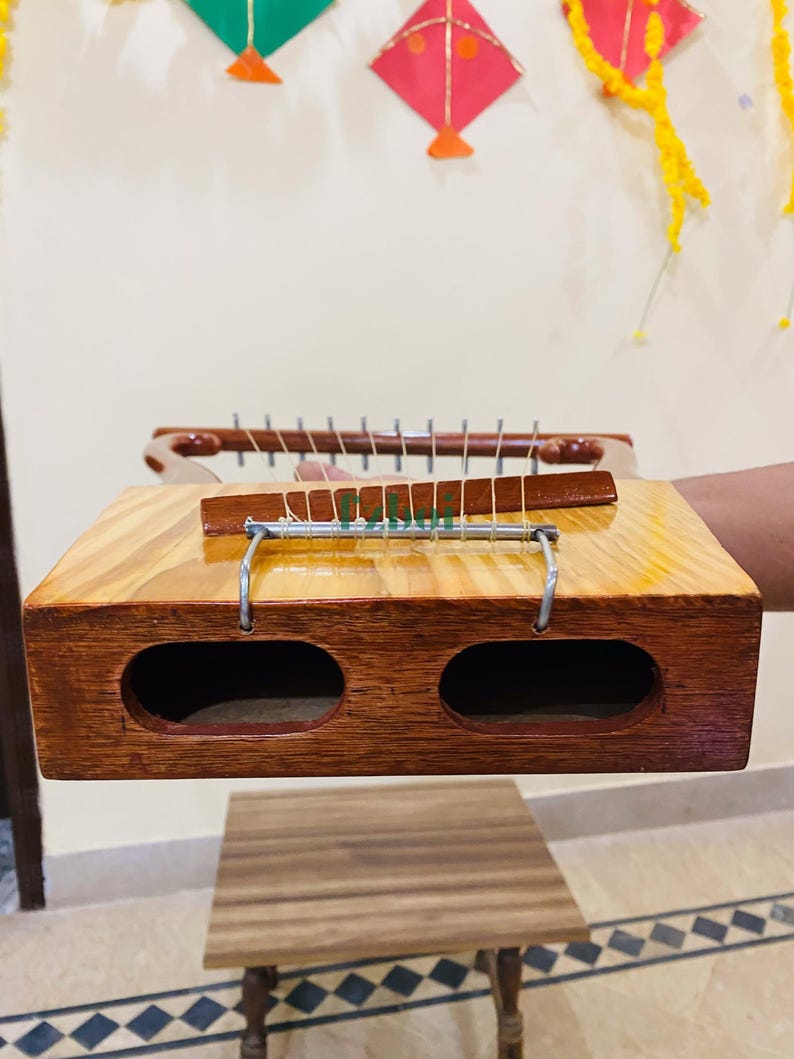 King David Lyre Harp Megiddo 10 String Lyre Harp Historical Musical Gift High Quality Wooden ...