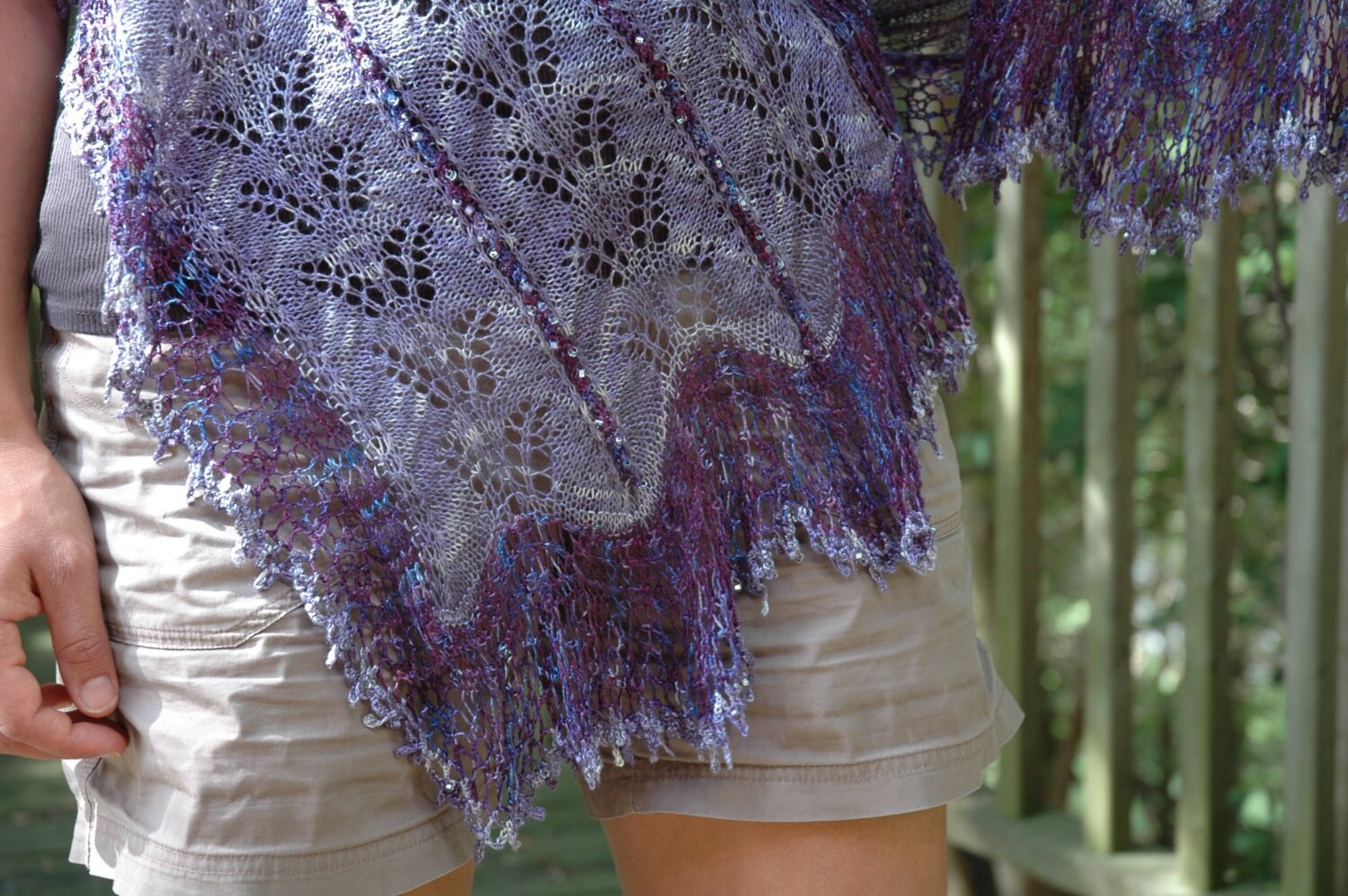Willow Wisp Lace Shawl Knitting Pattern, Beaded, Lacy and Absolutely ...