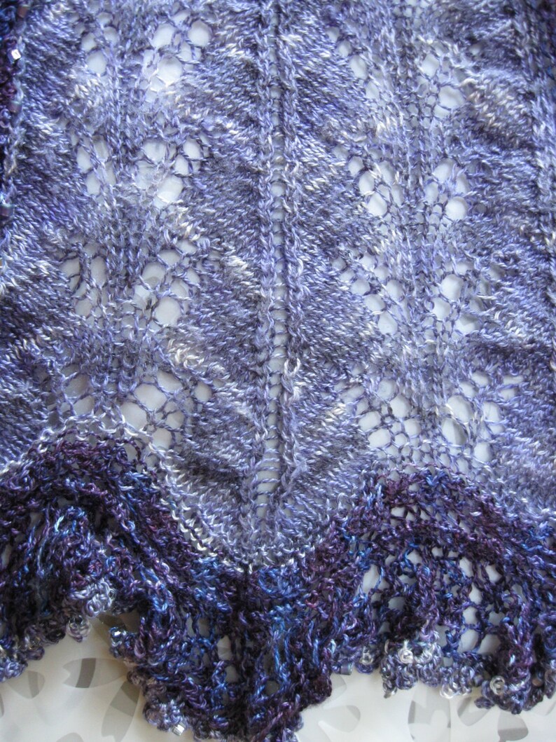 Willow Wisp Lace Shawl Knitting Pattern, Beaded, Lacy and Absolutely ...