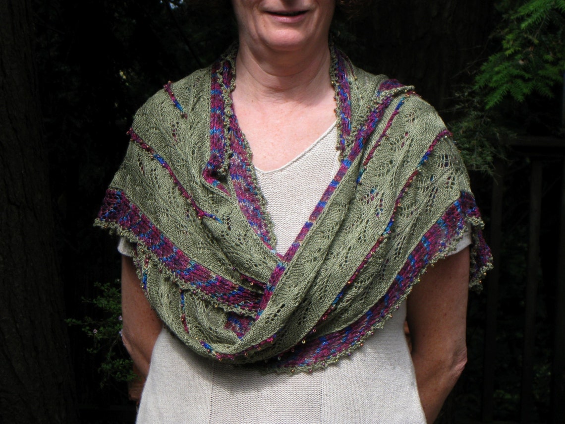 Willow Wisp Lace Shawl Knitting Pattern, Beaded, Lacy and Absolutely ...