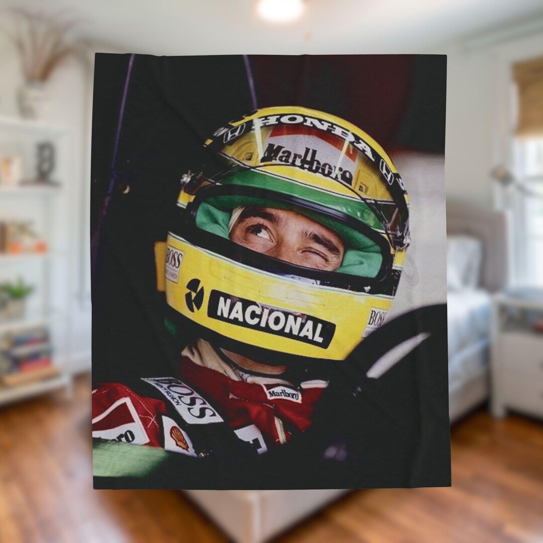 Ayrton Senna F1 Velveteen Plush Blanket - Formula One Fan Gift - Etsy