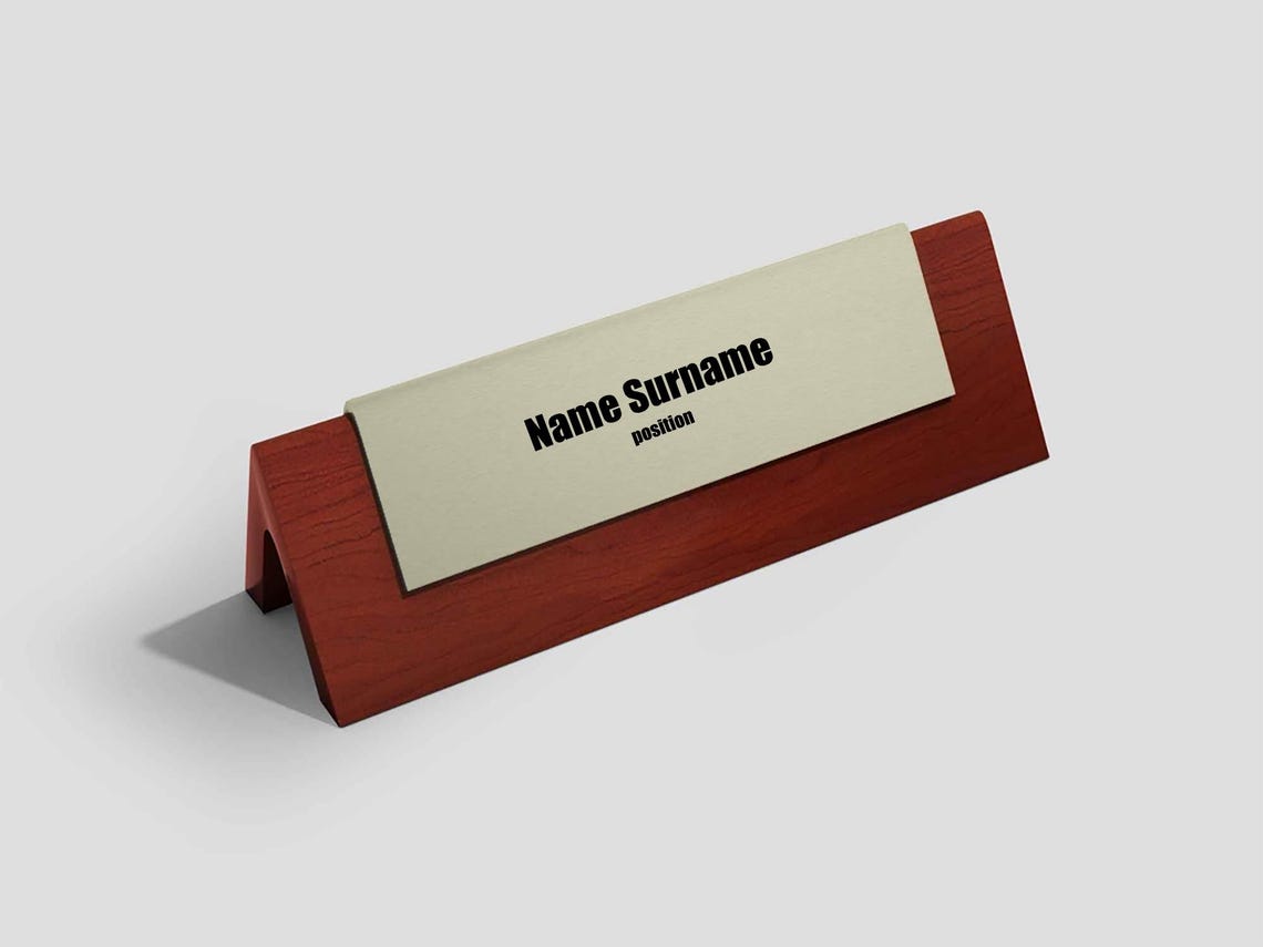 Personalized Desk Name Plate Templates - Printable PDF Gift (10 in 1 ...
