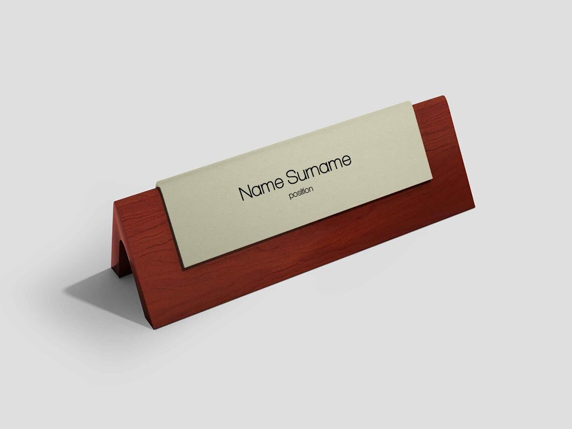 Personalized Desk Name Plate Templates - Printable PDF Gift (10 in 1 ...