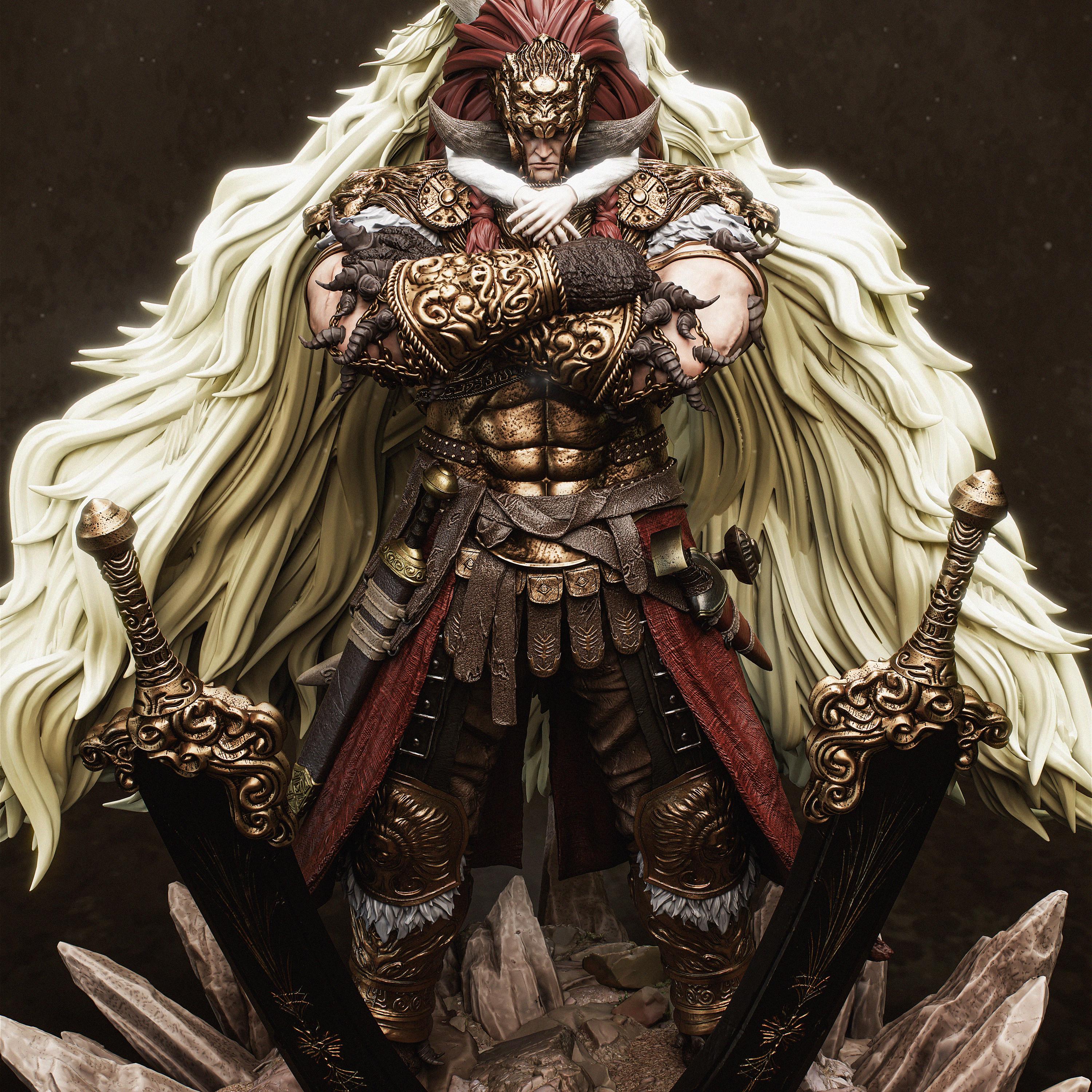 Elden Ring - Radahn & Miquella 3d Printed Model - Unpainted or Painted ...