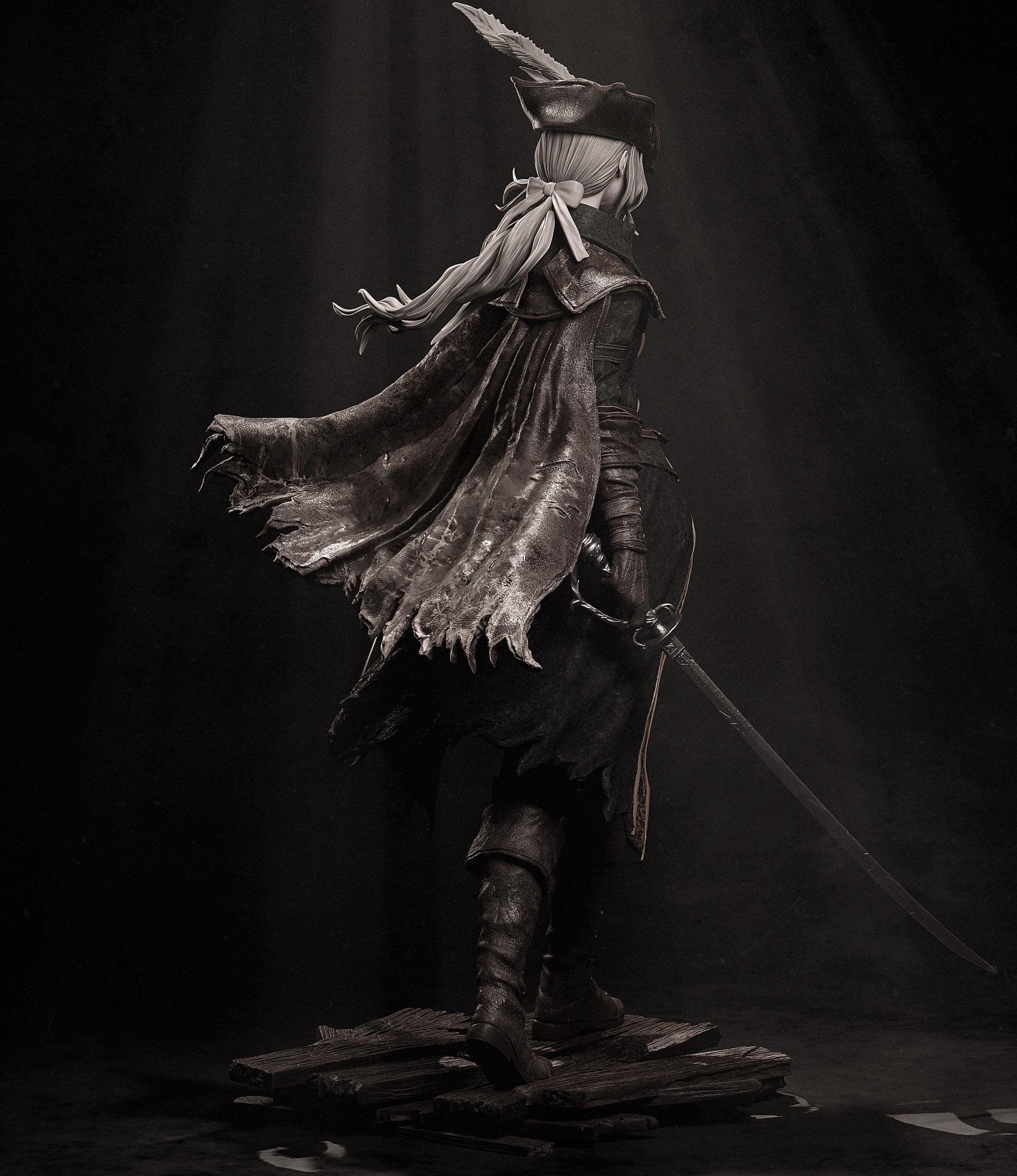 Bloodborne - Lady Maria 3d Printed Statue - Unpainted or Painted - Etsy