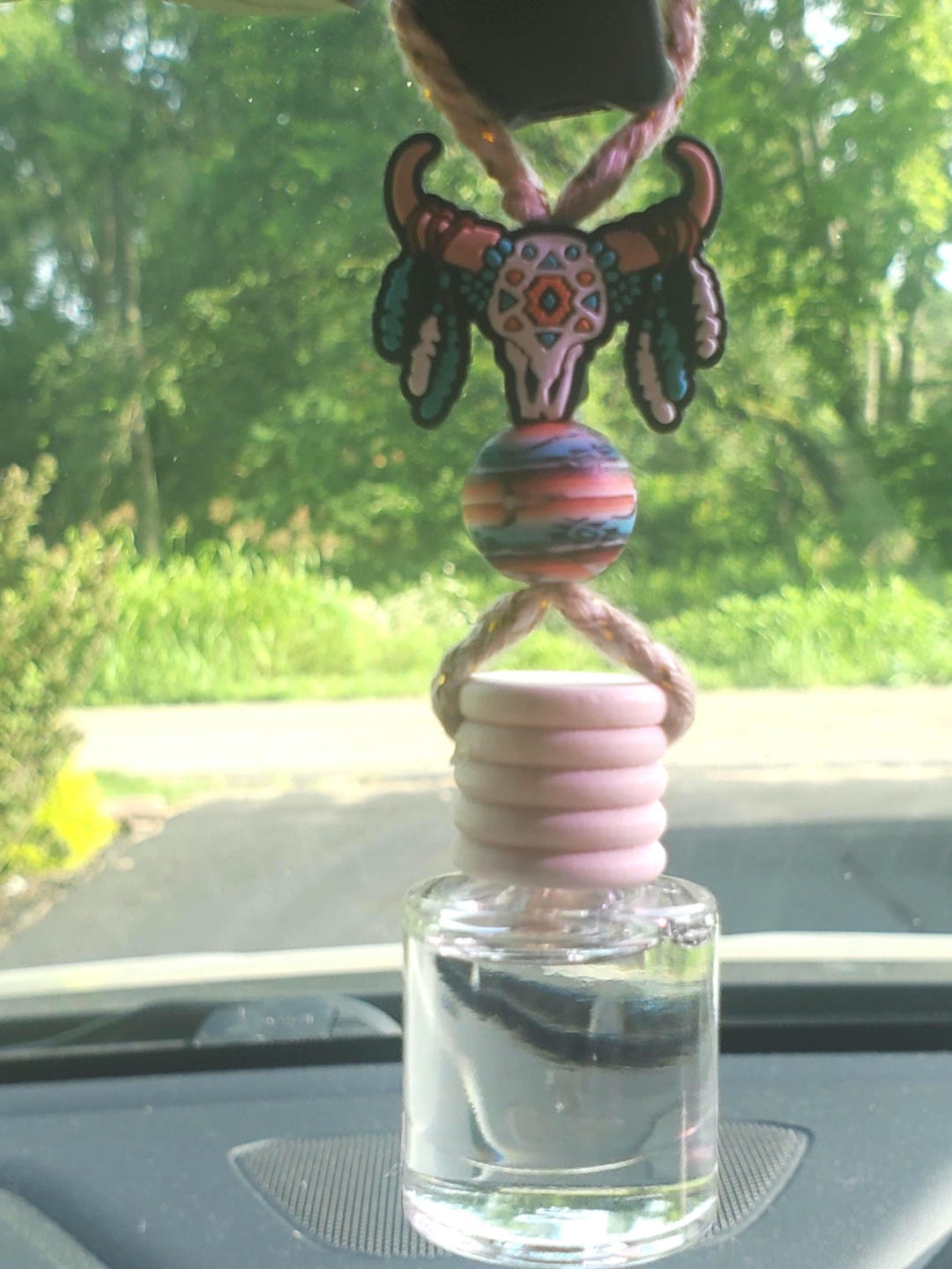 Car Diffuser- Cow Skull- Hanging Diffuser - Car Freshener - Car ...