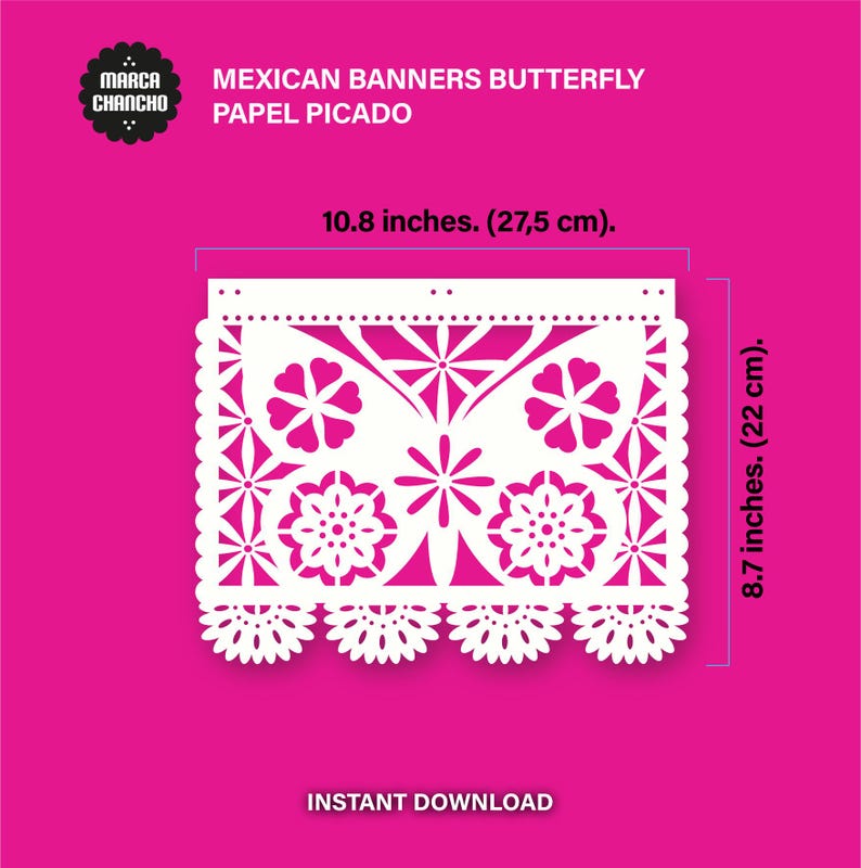Mexican Papel Picado SVG Banners - Fiesta Decorations, Laser Cut ...