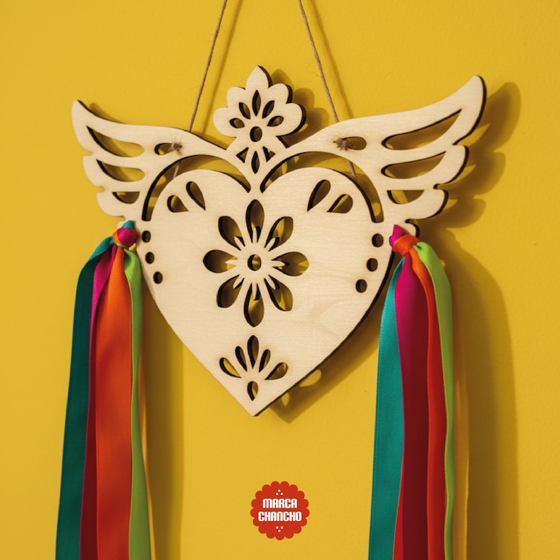 4 Mexican Hearts SVG for Cricut | Papel Picado Style | Talavera Hearts ...