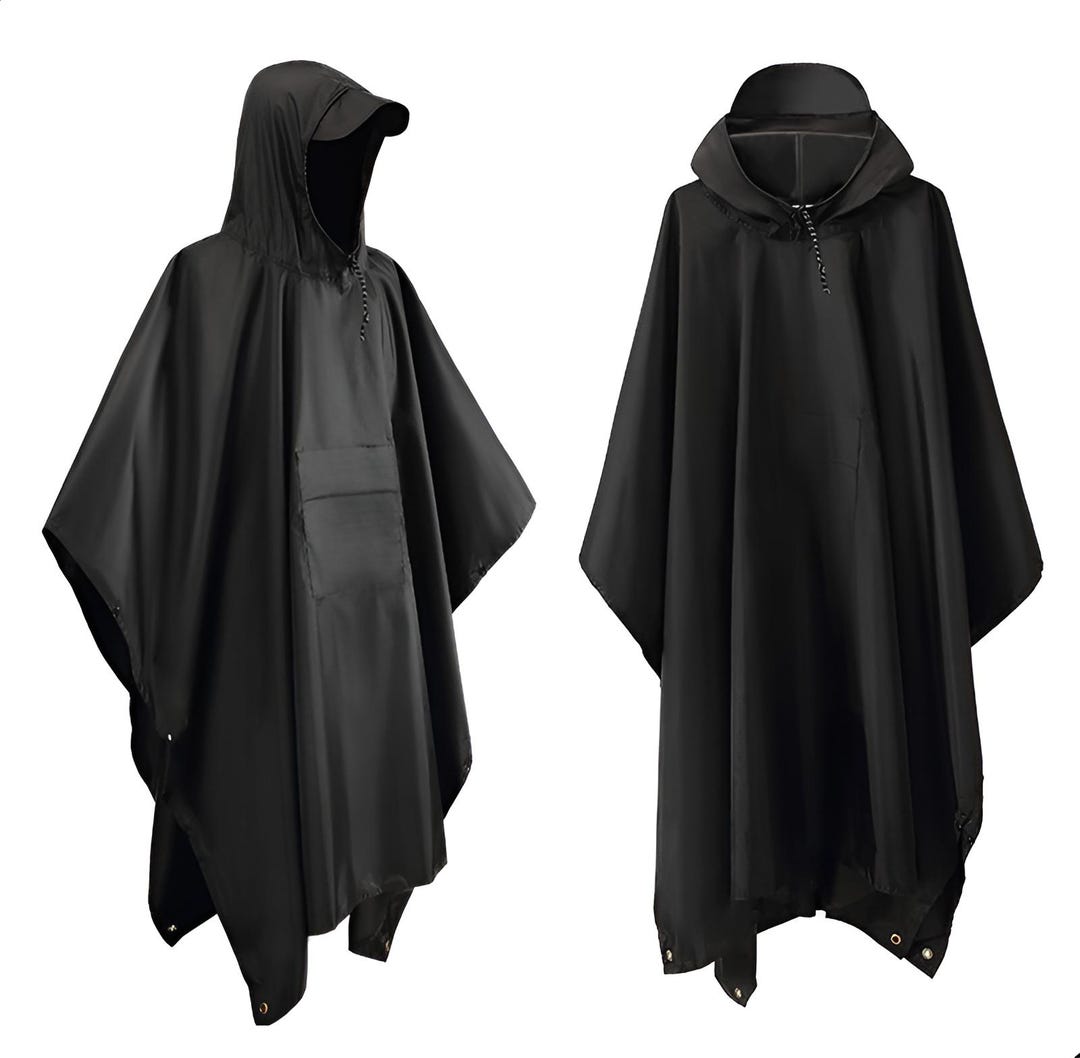 3 in 1 Military Waterproof Survival Coat - Multifunction Rain Poncho - Etsy