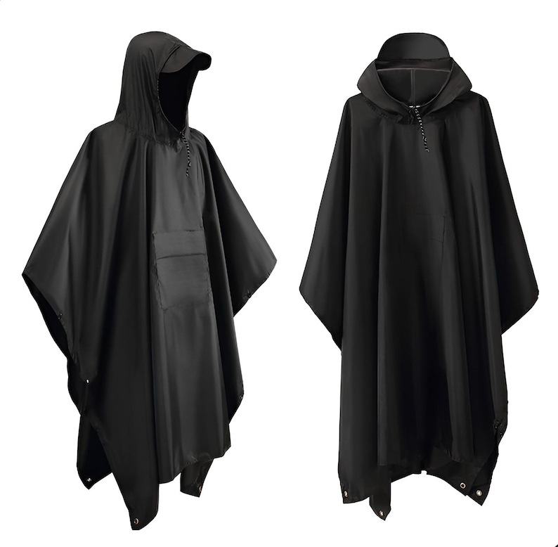 3 in 1 Military Waterproof Survival Coat - Multifunction Rain Poncho - Etsy