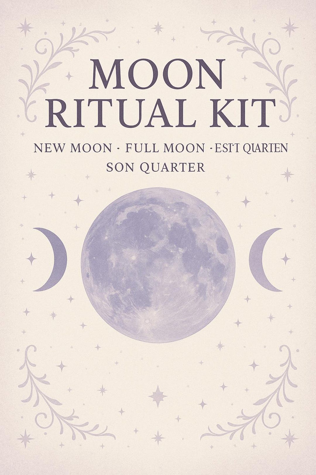 Moon Ritual Kit | New Moon, Full Moon, First Quarter & Last Quarter ...