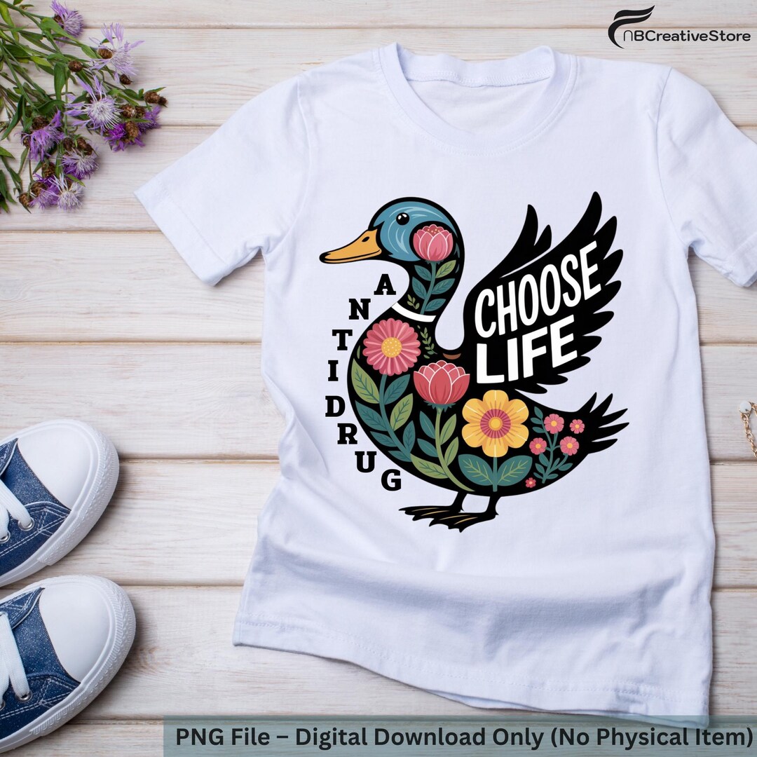 Anti Drug Duck PNG | Digital Download | Funny Sobriety Clipart ...