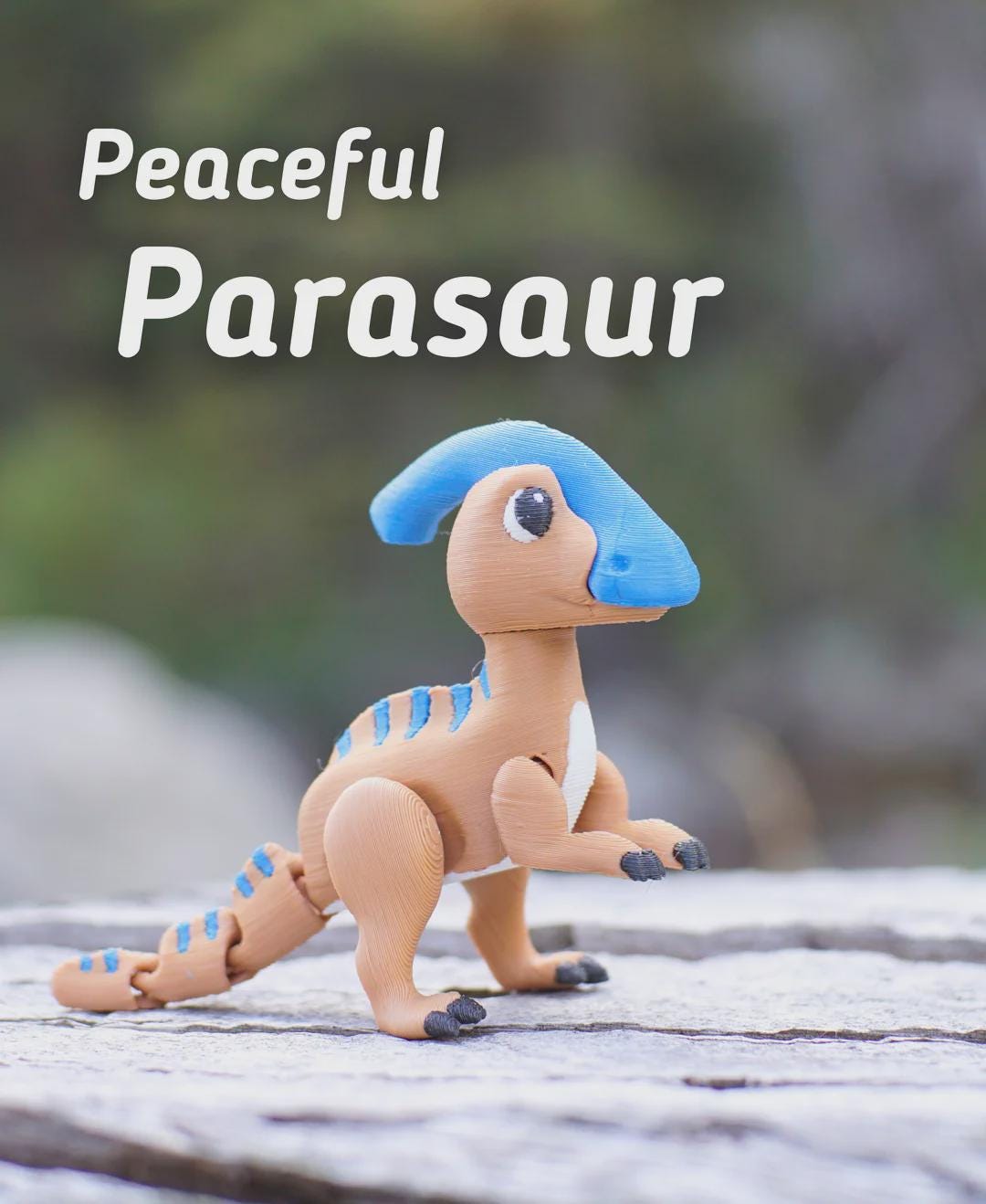 Parasaur Dinosaur Fidget Toy: 3D Printed Articulated Pocket Pet - Etsy UK