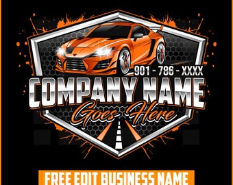 Custom Car Logo, Personalized Logo, Car Sale Logo, Car Detailing Logo ...