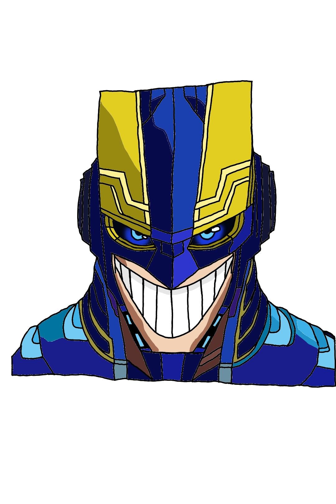 MHA Armoured All Might Sticker - Etsy