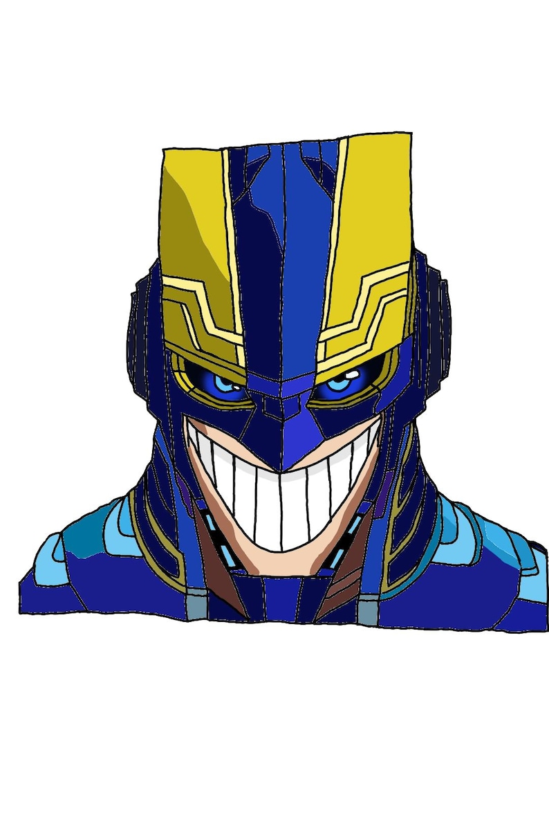 MHA Armoured All Might Sticker - Etsy