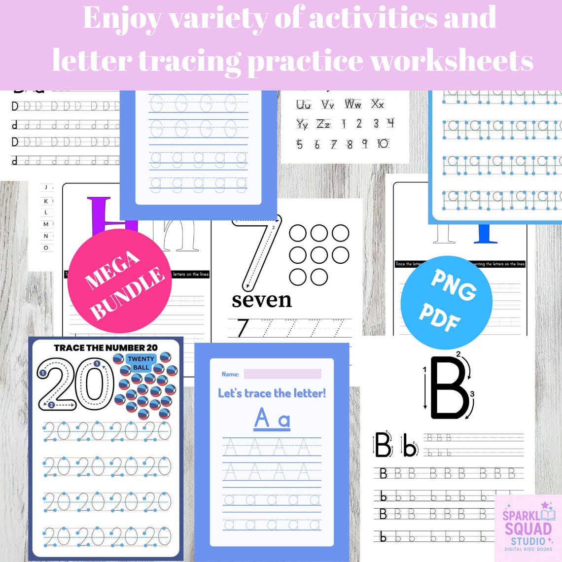 Alphabet and Number Tracing Pages| Tracing Printable PDF | Preschool ...