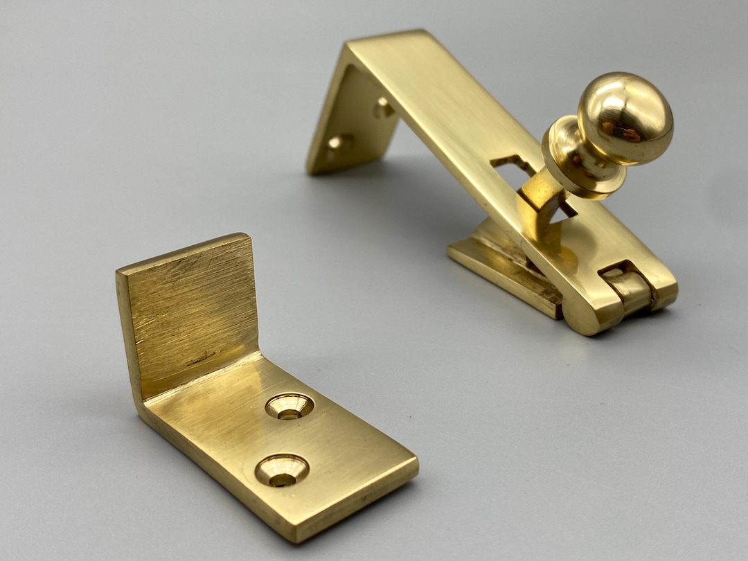 Solid Brass Counterflap Catch & Hinge - 83mm - Etsy