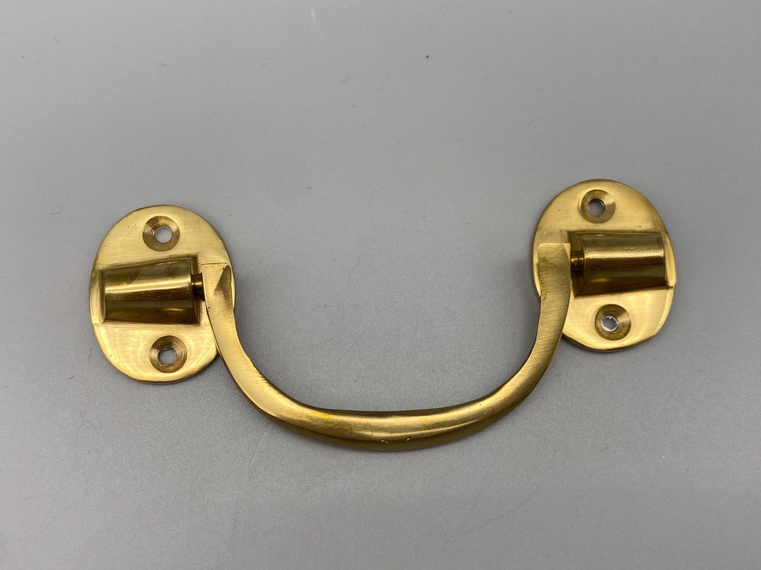 Set of 2 Solid Brass Drawer Pull Handles 63mm (2.5