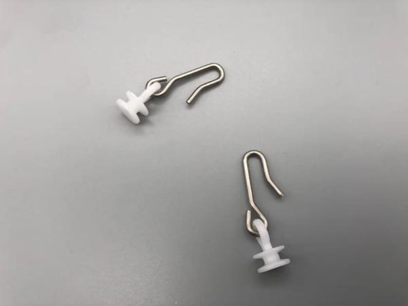 Plastic Rotating Glider/runner for Curtain Tracks With Metal Hook ...