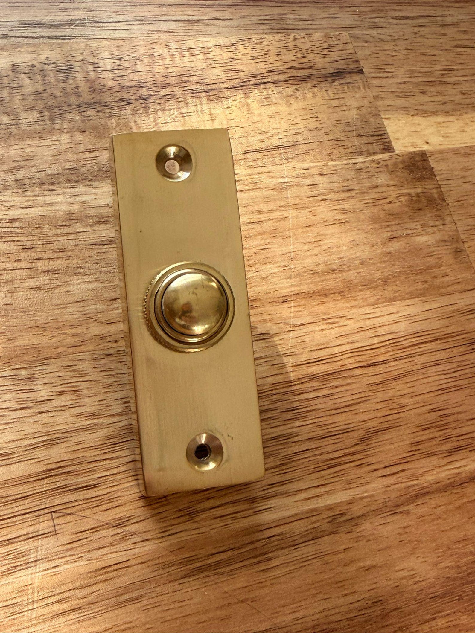 Door Bell Button - Oblong Push - Victorian Bell Push Brass 75mm - Etsy