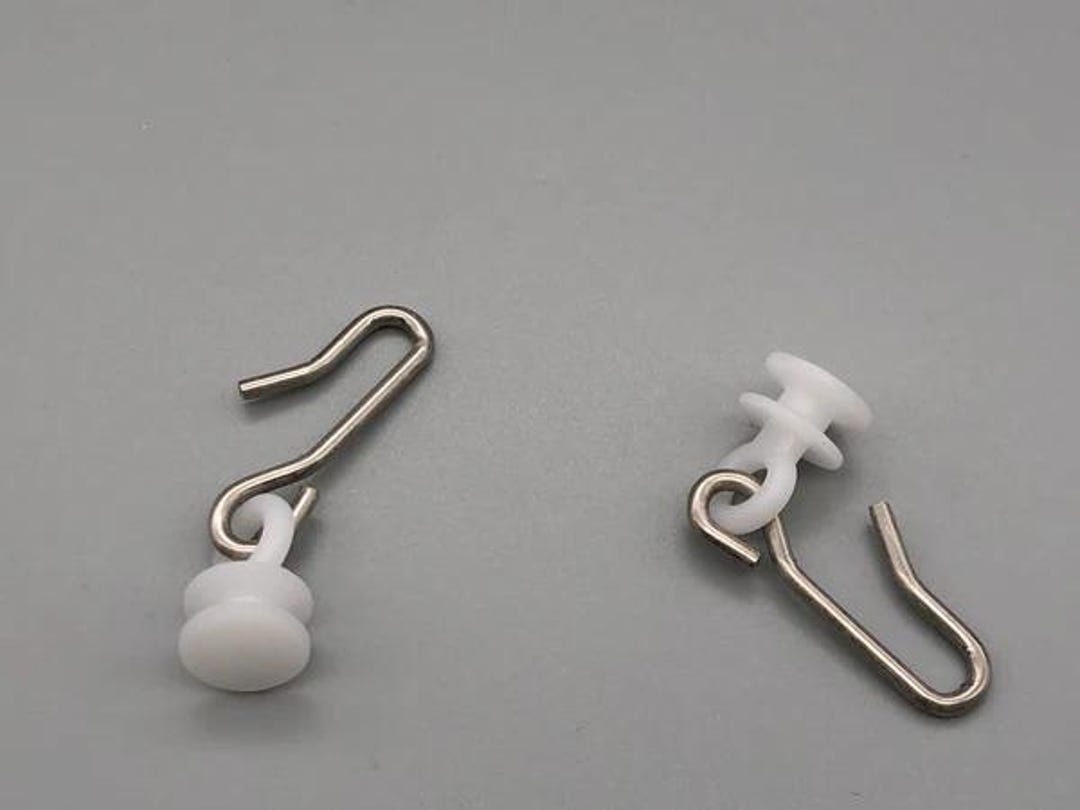 Plastic Rotating Glider/runner for Curtain Tracks With Metal Hook ...