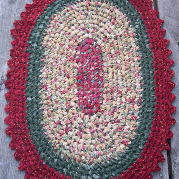 Oval Rag Rug - Etsy