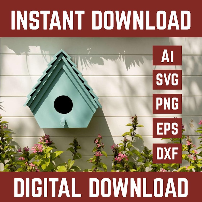 Laser Cut Birdhouse Bundle: 50+ SVG Files, DIY Wood Projects (digital ...