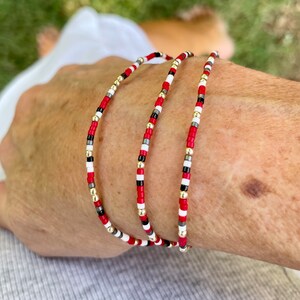 Ohio State Gameday Stacks -show Your Colors! Set of 3 Miyuki Seed Bead ...