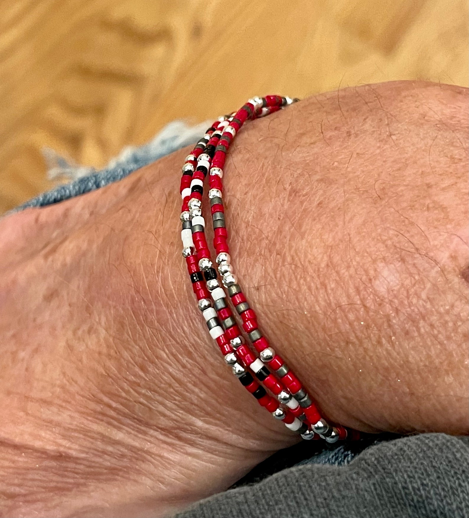 Ohio State Gameday Stacks -show Your Colors! Set of 3 Miyuki Seed Bead ...