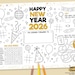 Printable New Years 2026 Placemat | New Years Eve Activity Sheet | My ...