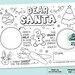 Printable Santa Cookie Tray Placemat | Cookies for Santa Card | Dear ...