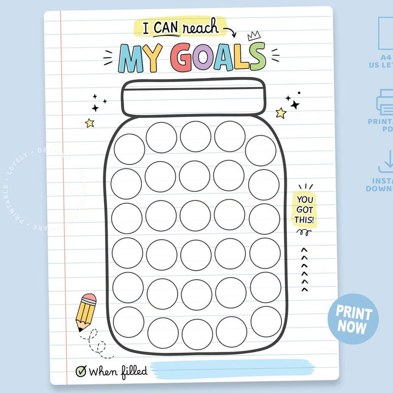 I Rewards Chart - Etsy