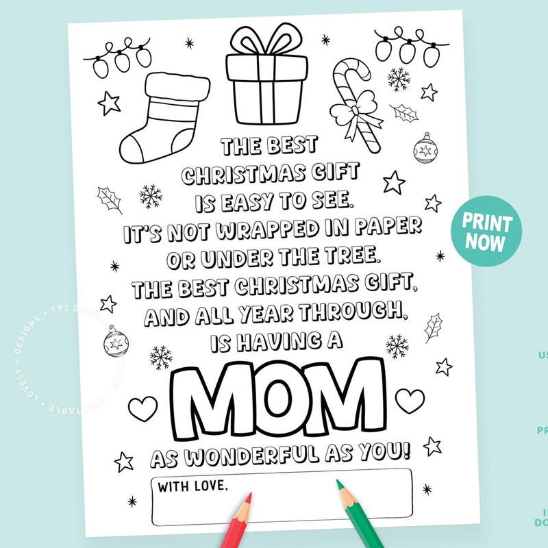 Merry Xmas Mummy Card - Etsy