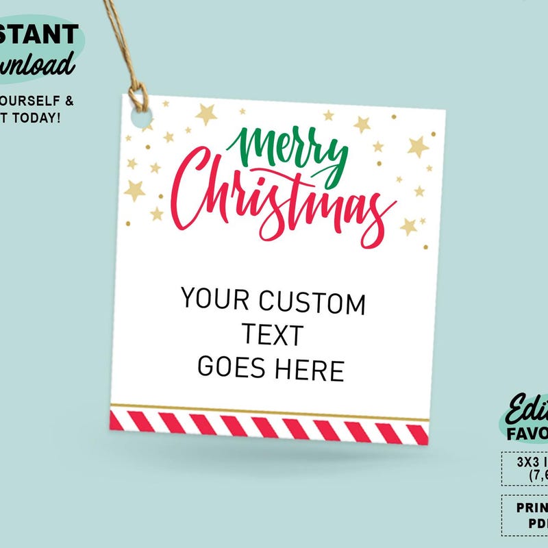 Square Label Gift Bag - 60+ Gift Ideas for 2025