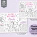 Editable Unicorn Party Coloring Placemat | Printable Pink Rainbow ...